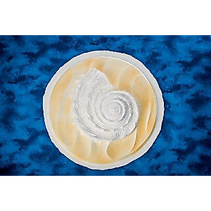 Biodegradable Urn for Human Ashes (Oceanside Shell White) Water Burial Urn, Urn Floats in Water, Urn for Cremation, Ocean Water Scattering Urn for Ashes, Floating Urn, Earth Memorials W-304