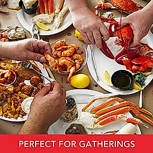 Stainless Steel Crab Crackers and Lobster Picks, Set of 4, Easy-to-Use Crab Leg Cracker Tool, Lobster Cracker and Pick Set, Crab Crackers and Tools, Seafood Tool Kit by Smedley & York