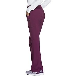 Cherokee iFlex CK002 Mid Rise Pull-On Pant Wine 2XL Petite