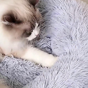 Dog Bed Cat Bed Cat Cushion Dog Bed Small Dogs Bed Doughnut Bed Small Dog Bed Cat Blanket Dog Blanket Small Dogs Bed Round Dog Bed for 3Kg