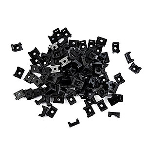 QualGear CM1-B-100-P Cable Tie Mount, Black