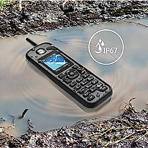 Motorola O212 DECT 6.0 Long Range Cordless Phone - Wireless Phones for Home & Office Phone with Answering Machine - Indoors and Outdoors, Water & Dust Resistant, IP67 Certified - Black, 2 Handsets