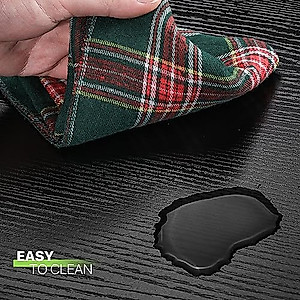 Magshion Writing Computer Desk, Light Walnut Modern Simple Style PC Desk with Storage Bag Space Saving Design for Gaming Room Office