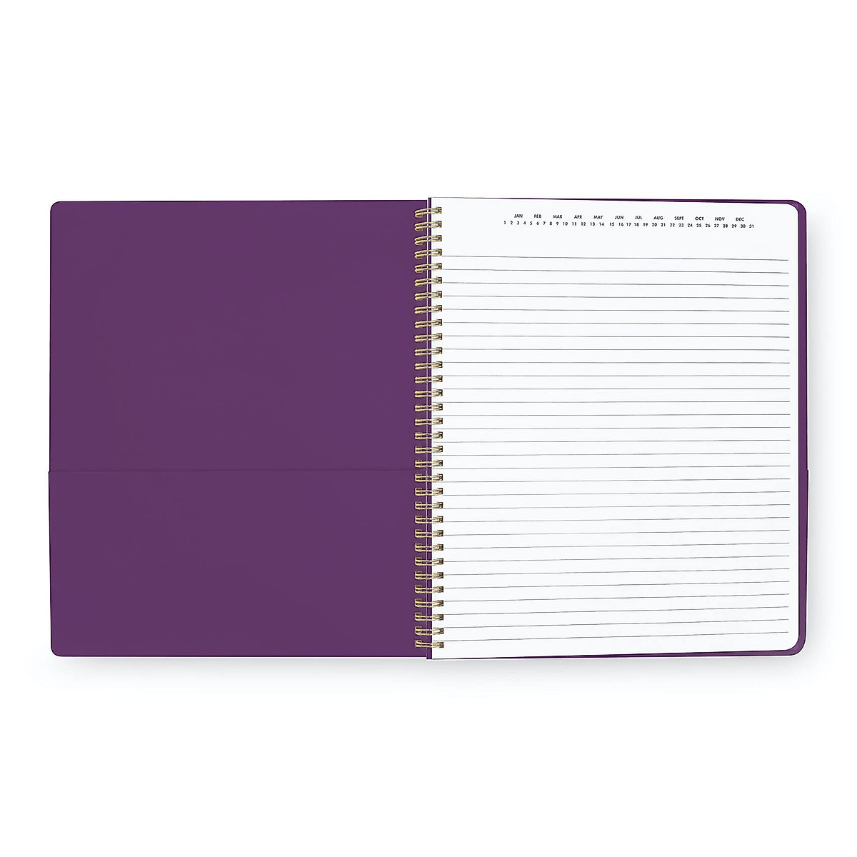 Kate Spade New York Large College Ruled Notebook, 11" x 9.5" Pink Spiral Notebook with 160 Pages, Great Expectations