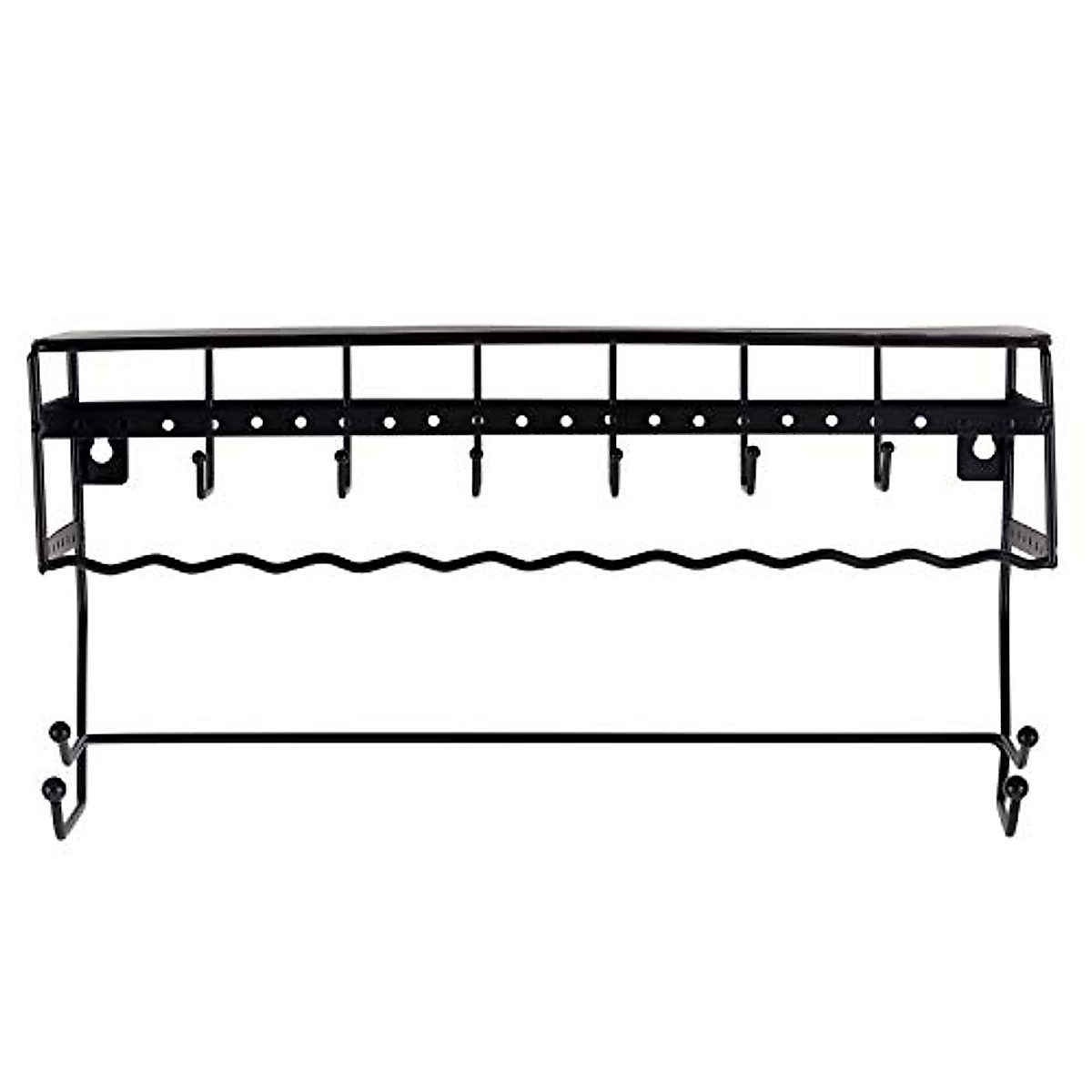 Simplify Jewelry Organizers - Hang Bracelets, Earrings, Necklaces, Scarves, Accesories - Black - 13.7"x 5"x 6.7"