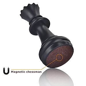 QuadPro Chess Pieces Only, Magnetic Plastic Chessman Set for Replacement of Missing Pieces, Include Storage Bag (1.96” King - Small)