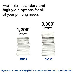 Brother TN-760 DCP-L2550DW HL-L2350DW 2370 2370 2390 2395 MFC-L2710 L2750 2750DW XL Replacement Toner Cartridge (Black) in Retail Packaging / 3-Toner Cartridges