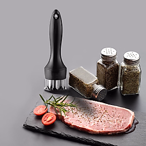 Meat Tenderizer, OLULU Stainless Steel Needle Ultra Sharp 20 Blades Meat Tenderizer Tool for tenderizing Chicken, Beef, Steak, Veal and Pork