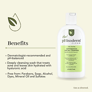 pHisoderm® Clean Anti-Blemish Facial Cleanser - 6 Fl Oz