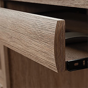 Sauder Rollingwood Engineered Wood Pedestal Desk in Brushed Oak