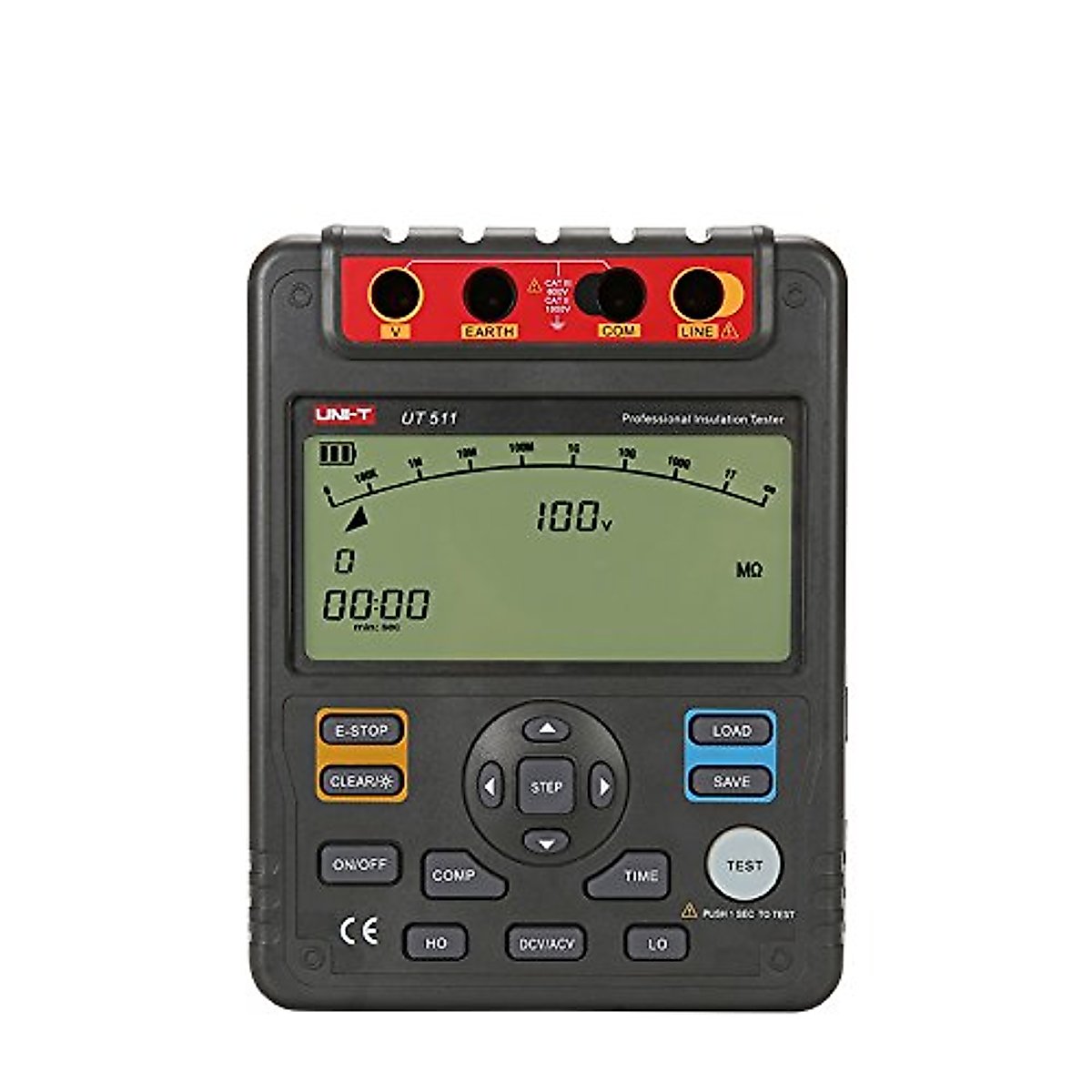 UNI-T UT511 Insulation Resistance Tester 100V/250V/500V/1000V 0%～20% High-Voltage PI DAR Tester