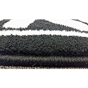 Americana Animal Skin Print Zebra Rug Black and Pure White Design 132 (2 Feet X 7 Feet 3 Inch)