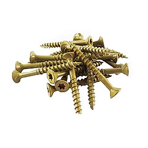 WoodPro Fasteners AP9X212-5 T25 5-Pound Net Weight 9 by 2-1/2-Inch All Purpose Wood Construction Screws, 500-Piece, Gold