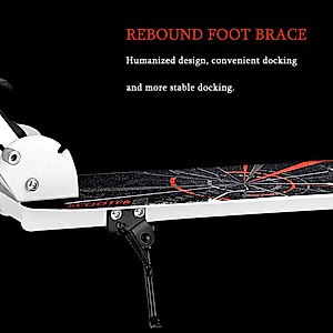 WRRAC-Trampolines Freestyle Sports Kick Scooter Commuter Scooter Height-Adjustable Dual Suspension System Large 200mm Wheels Quick-Release Folding System Durable Push Scooters for Adults Teens