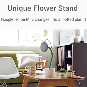 ELECOM Flower Stand Speaker Mount Holder/Compatible with Google Home Mini and Nest Mini/Protective Case AIS-GHMFLOWER