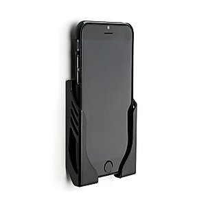 Dockem Damage-Free Wall Mount for iPhone: 14, 13, 12, 11, Pro, Plus, Mini, Pro Max, SE 2/3, XS/X, XS Max, XR, 8/7, 8/7+, S22, S21, S20: 3M Command Strip Adhesives: Koala Mount Wall Dock [Black]
