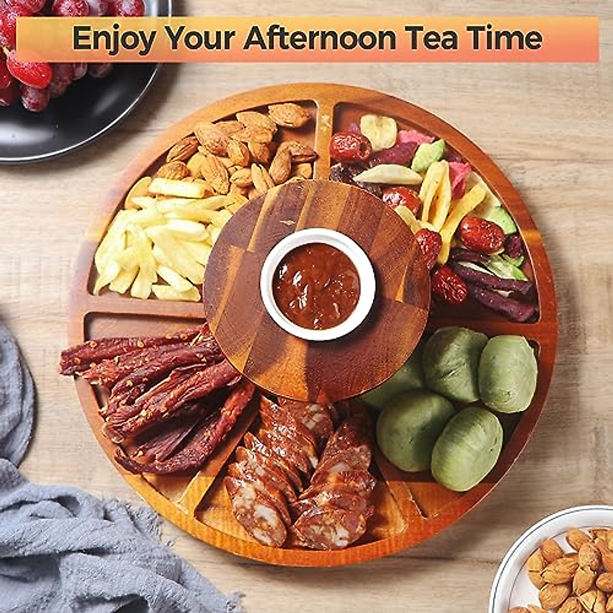 CherHome Square Cake Stand (Wood)