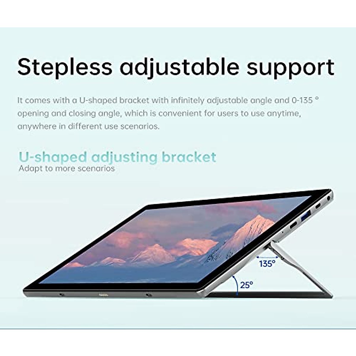 ALLDOCUBE iWORK20 2-in-1 Laptop, Tablet PC with Keyboard (and Stylus Pen), 10.1" Windows Tablet, Intel N4020 CPU, 4GB RAM/128GB ROM, Windows 10, Type-C, Support HDMI, Convertible Laptop