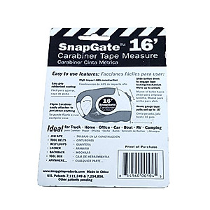 Snapgate 16' Carabiner Tape Measure