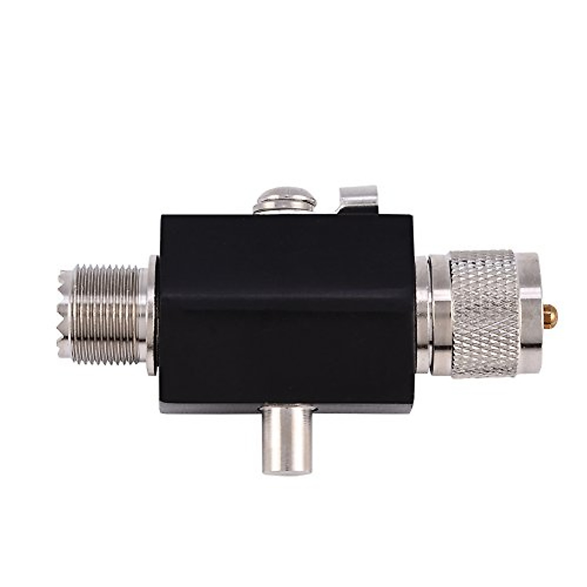 Hilitand UHF/UHF Coaxial Arrester Protector,200w Coaxial Lightning Surge Protector,Lightning Arrestor to Protect Transceiver,Receiver1/4 wavelength Short Circuit,Low Loss,VSWR