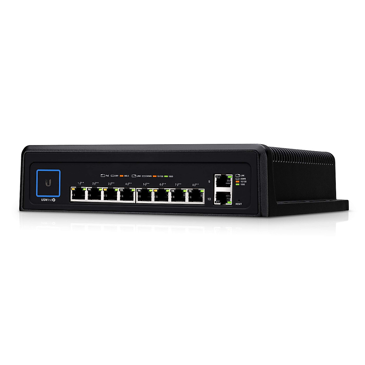 Ubiquiti Networks UniFi Industrial Switch, 10-Port Durable Switch with High-Power 802.3bt PoE++ (USW-Industrial)