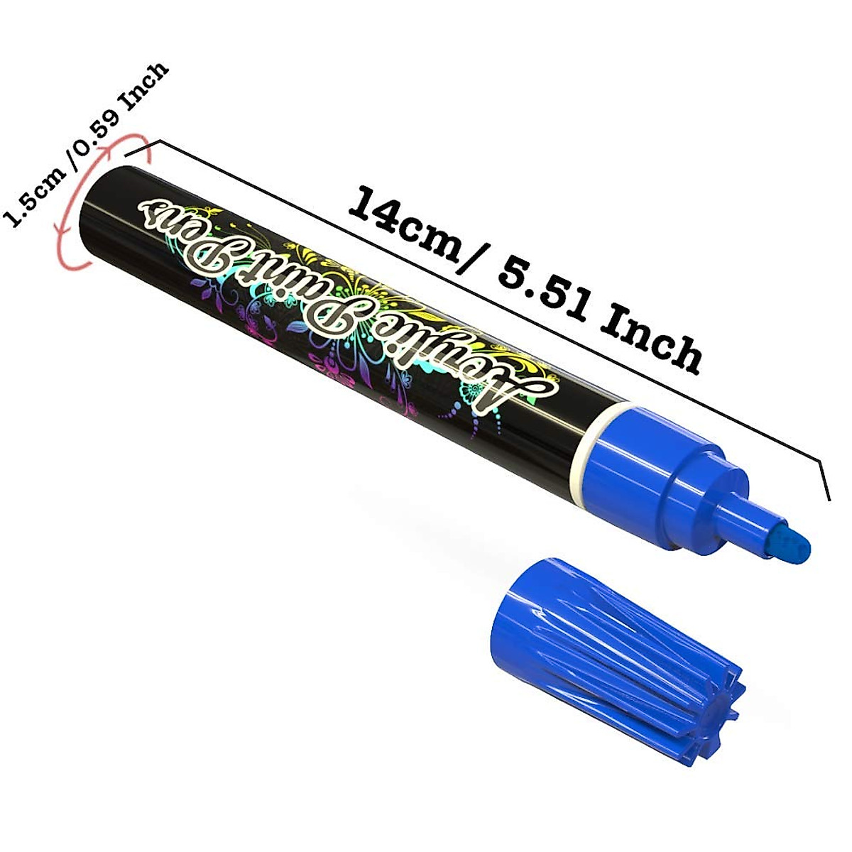 Desire Deluxe Acrylic Paint Pens for Rock Painting, Stone, Ceramic, Glass, Wood, Canvas – Set of 12 Non Toxic Water Based Markers - Great Artists Painting Supplies