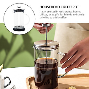 PRETYZOOM Coffee Maker Portable Coffeepot Manual Coffeepot Household Coffeepot Coffee Milk Maker Coffeepot for Home Coffee Milk Bubbler Coffee Teapot Espresso Maker Pot