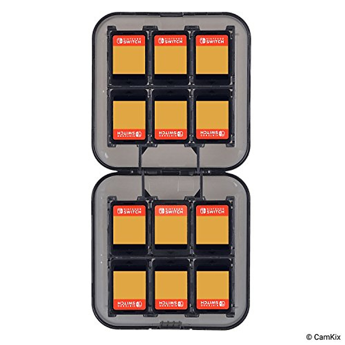 CamKix Game Case Compatible with Nintendo Switch - Fits up to 48 Nintendo Switch Games - Protective Storage System - 2X Game Card Organizer - 2X Hard Shell with 24 Slots
