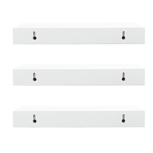 kieragrace - FN00292-1MC Modern Floating-Shelves, Pack of 3, White, 3 Count