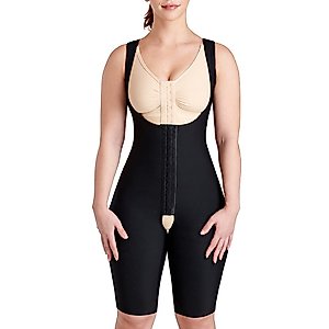 MARENA FCBHRS Female Curves Bodysuit | Hidden Reinforcement Panels | Short Length, Black, Large