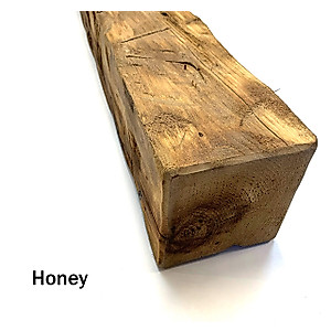 Wilson Wood Crafts Rustic Hand Hewn Barn Beam Mantel (6 x 8 x 72, Coffee)