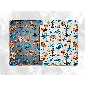 Cute Ocean Sea Shell case Compatible with iPad Mini Air Pro 7.9 8.3 9.7 10.2 10.9 11 12.9 inch Pattern Cover New 2022 2021 Trifold Stand 3 4 5 6 7 8 9 Generation 532 (9.7" 5/6 gen)