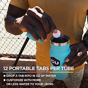 GU Energy Hydration Electrolyte Drink Tablets, Vegan, Gluten Free & Caffeine Free, Enhanced Endurance Sports Drink for Running, Cycling, Triathlon, 4-Count (48 Servings), Assorted Flavors