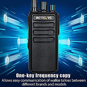 Retevis RB29 2 Way Radios Long Range (10 Pack) with Shoulder Speaker Mic(4 Pack),USB Charger Base,1100mAh Large Capacity Battery, Hands Free Two Way Radio for Adults Security Business