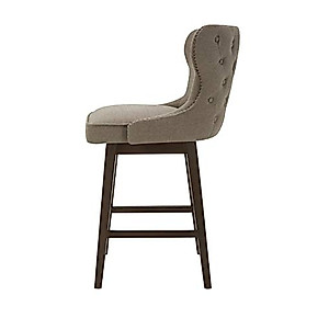 Amazon Brand – Stone & Beam Louise Memory Swivel Counter-Height Barstool, 38.2"H, Slate
