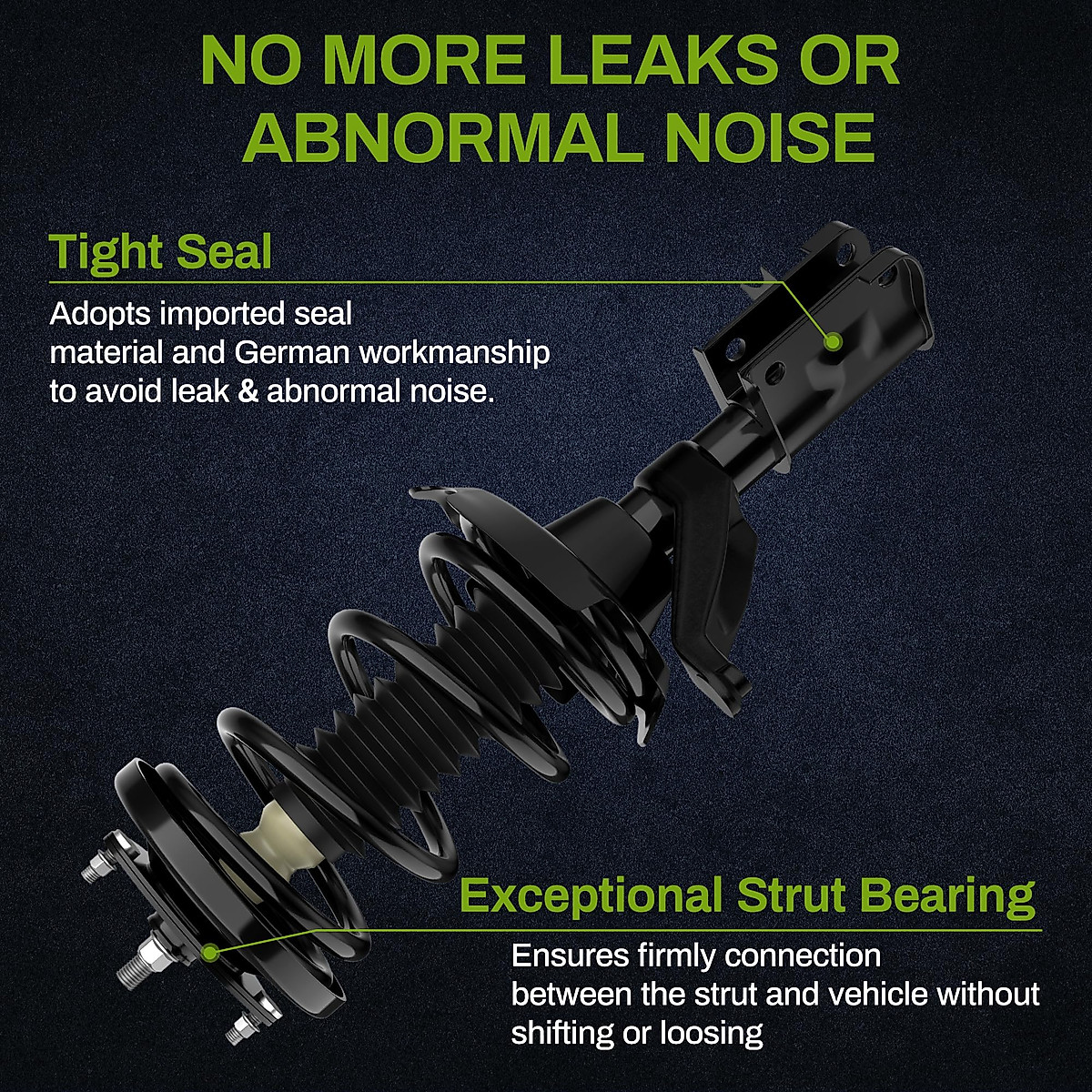 AUTOSAVER88 Complete Struts Compatible with 2001-2002 Honda Civic Front & Rear Shock absorber 4 pcs