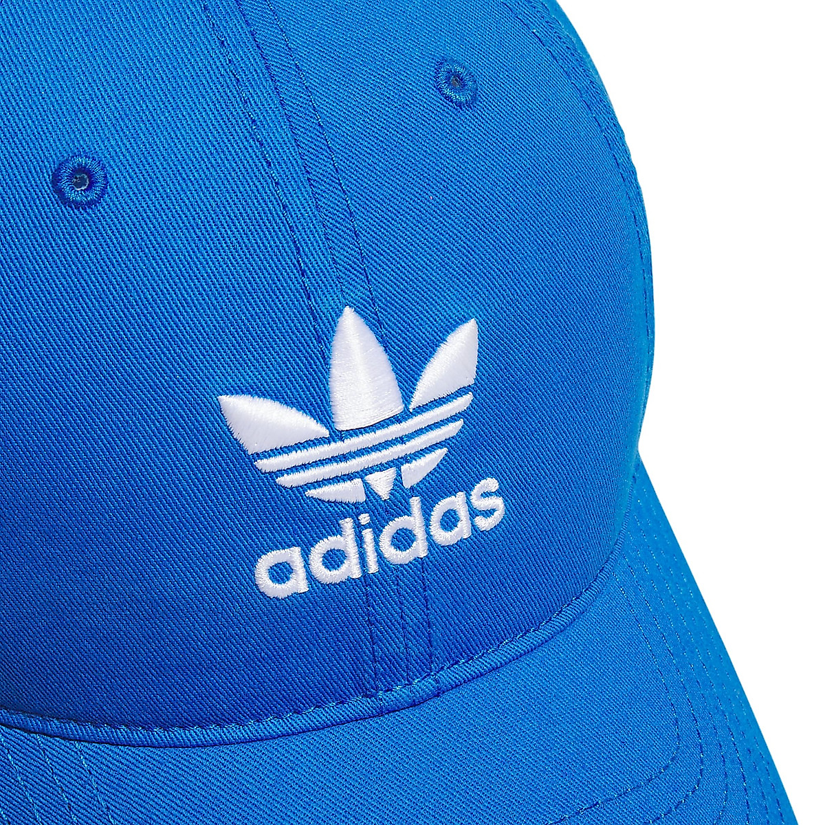 adidas Originals Women's Relaxed Fit Adjustable Strapback Cap, BrightBlue/White, One Size