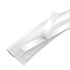 McDILS Under Door Draft Blocker White - Door Draft Stopper 32 to 38 inches - Weatherproofing Door Seal Strip - Draft Stopper for Bottom of Door - Noice Reduction Sound Proof Door Draft Blocker White