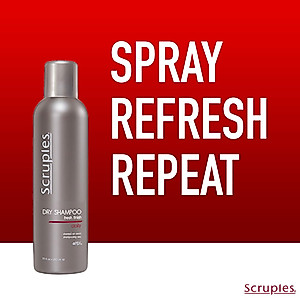 Scruples Dry Shampoo Fresh Finish - Multipurpose Dry Shampoo & Texturizing Spray for Refreshed Hair - Powder Spray Shampoo to Add Volume - Salon Quality, Premium Hair Care for All Hair Types (7.5 oz)