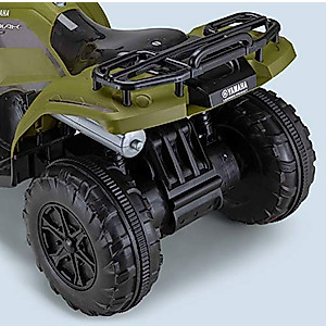 Kid Trax Yamaha ATV Toddler/Kids Electric Ride On Toy, 12 Volt, 3-7 yrs Old, Max Weight 88 lbs, Single or Double Riders, MP3 Player Input, Kodiak Green