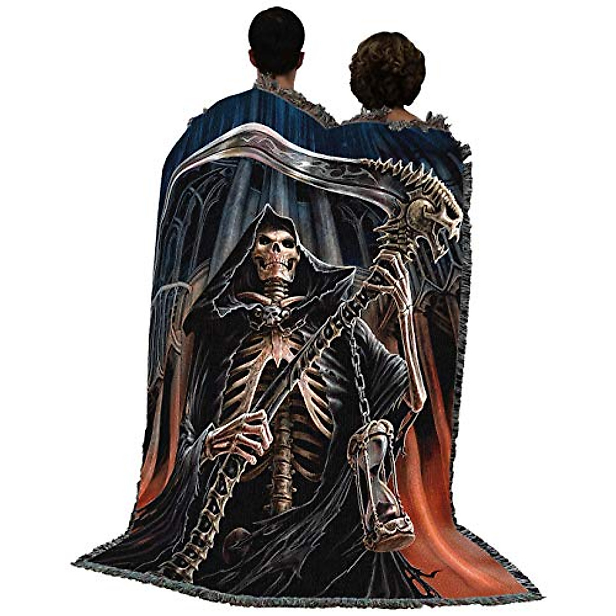 Pure Country Weavers Final Verdict Grim Reaper Blanket by Anne Stokes Gothic Collection - Gift Fantasy Tapestry Throw Woven from Cotton - Made in The USA (72x54)