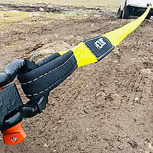 Houert Heavy Duty Tow Strap, 3inch x30ft Recovery Strap, 30,000 LBS Tow Strap, Vehicle Tow Straps with Protected Loop Ends, Emergency Car Automobile Off-Road Truck Accessories Towing Rope