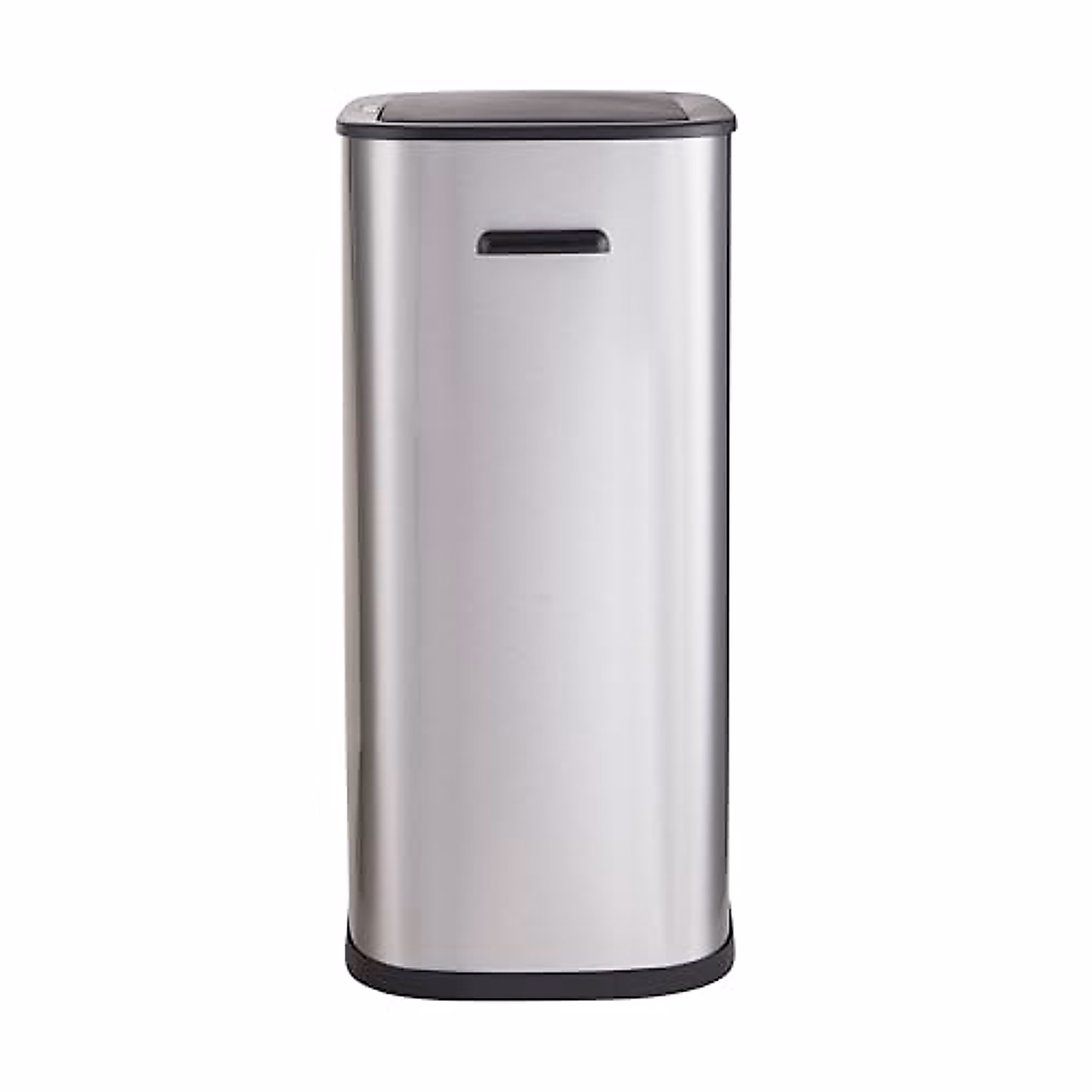 Casa Andrea Milano 14.5-Gallon Soft-Close, Smudge Resistant Trash Can with Automatic Touchless Motion Sensor, Large and Space-Saving