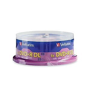 Verbatim DVD+R DL Double Layer 8.5GB 8X LifeSeries - 25pk Spindle 71122