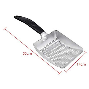 DS. DISTINCTIVE STYLE Cat Litter Scoop Deep Shovel Metal Sifter (Small Round Holes)