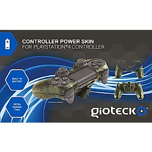 Gioteck Controller Skin Plus Camo with Built-in Battery - PlayStation 4