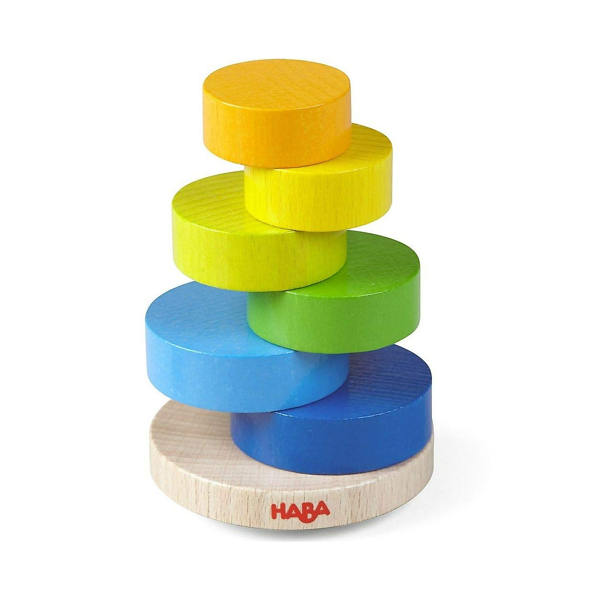HABA Wooden Wobbly Tower Stacking Game (Made in Germany)