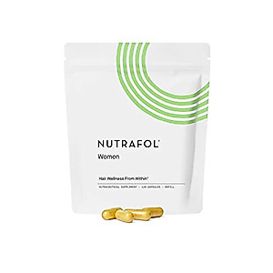 Nutrafol Women's Hair Growth Supplement | Ages 18-44 | Clinically Proven for Visibly Thicker & Stronger Hair | Dermatologist Recommended | 1 Pouch | 1 Month Supply
