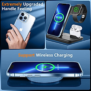 SPIDERCASE Designed for iPhone 13 Pro Max Case, [Crystal Clear Not Yellowing],with 2 Pcs [Tempered Glass Screen Protectors+Camera Lens Protectors] Slim Thin Phone Case, Clear