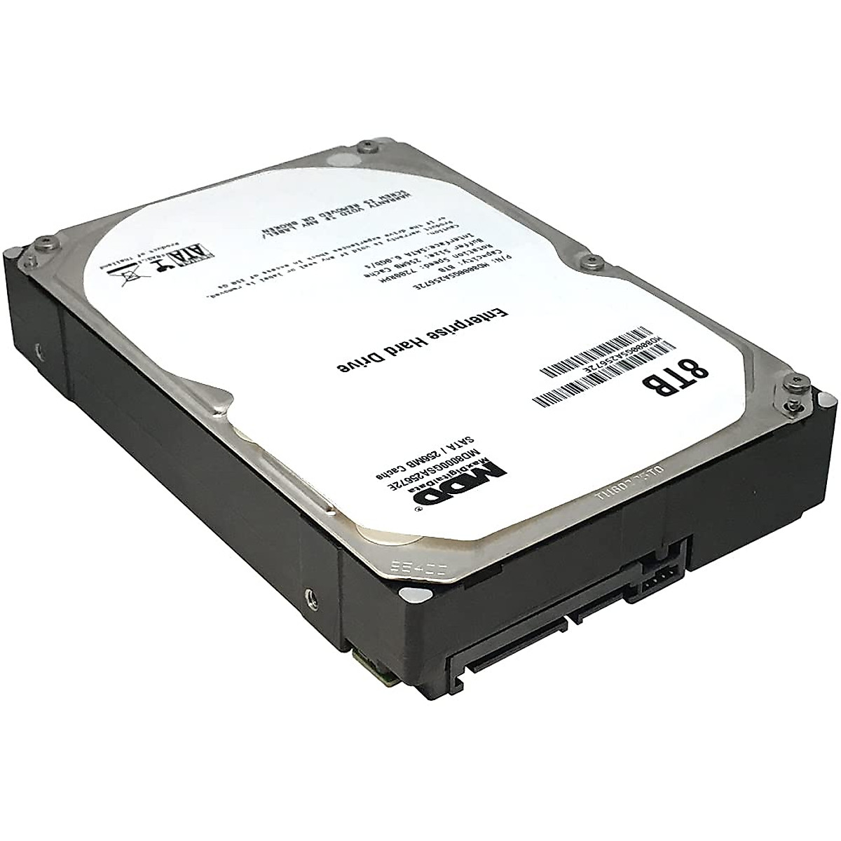 MaxDigitalData 8TB 7200 RPM 256MB Cache SATA 6.0Gb/s 3.5inch Internal Enterprise Hard Drive (MD8000GSA25672E) (Renewed)